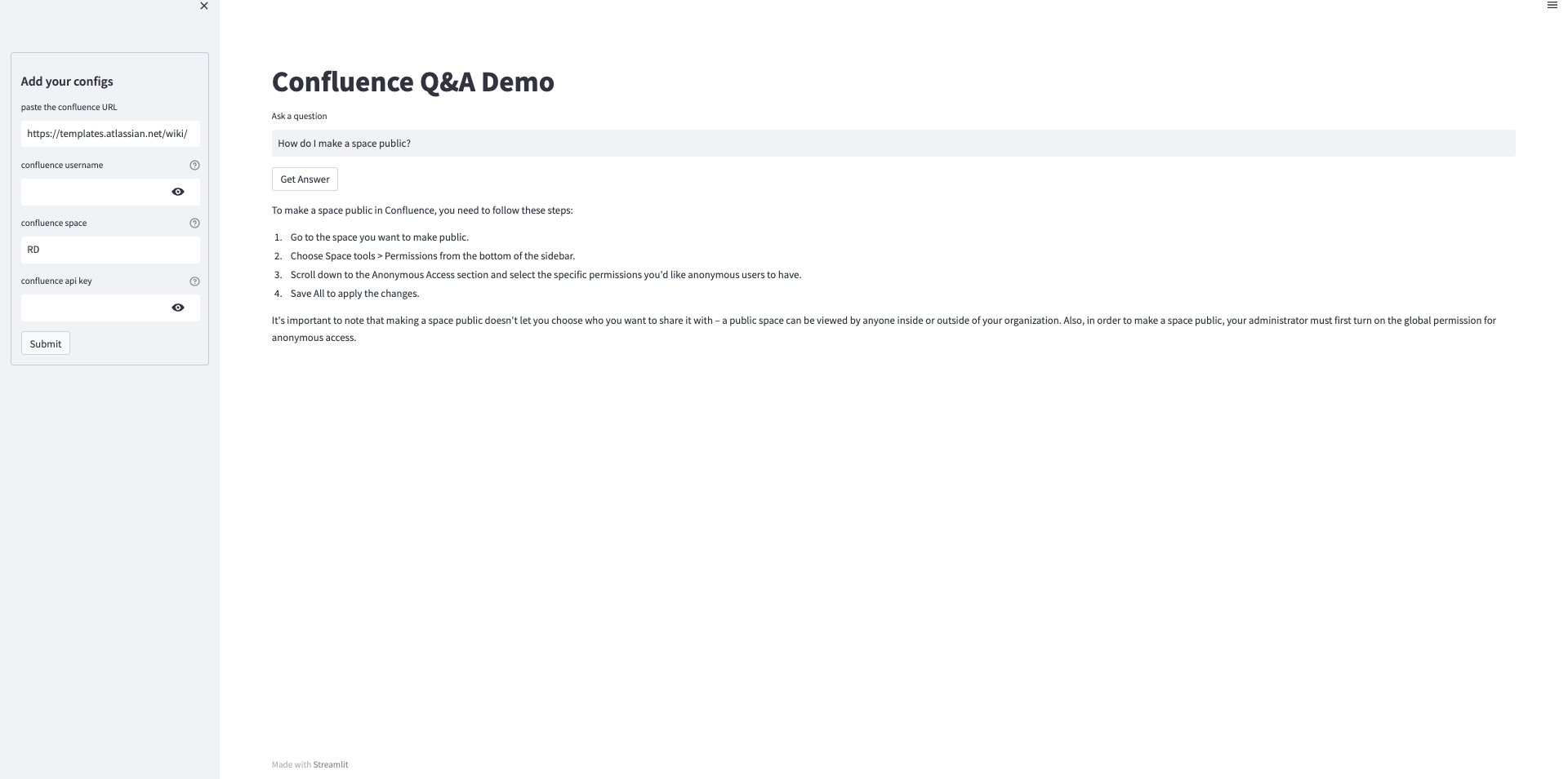 Building a Confluence Q&A App with LangChain and ChatGPT | Shakudo